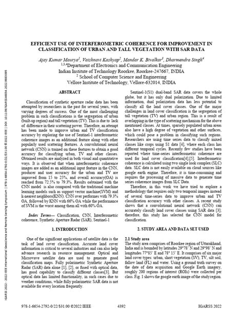 Efficientuseofinterferometriccoherenceforimprovementinclassificationofurbanandtall
