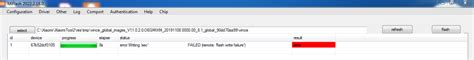 Flash Write Failure MI Flash Tool XDA Forums