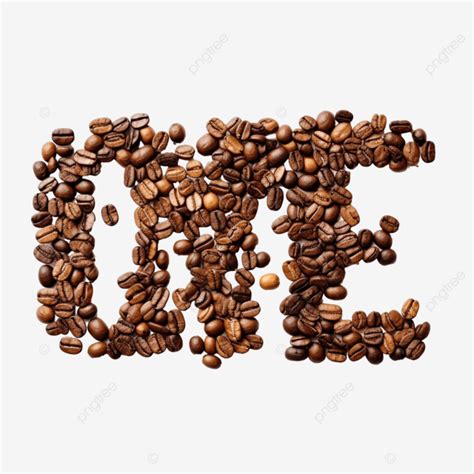 커피콩으로 만든 단어를 섞으세요 커피 갈색 콩 Png 일러스트 및 이미지 에 대한 무료 다운로드 Pngtree
