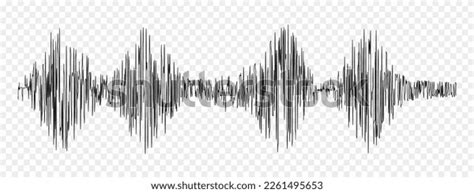 Seismogram Lie Detector Graph Ground Motion Stock Vector Royalty Free