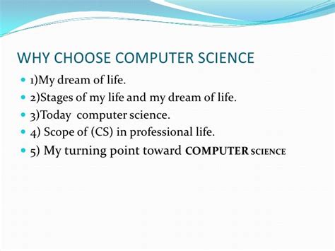 Why Choose Computer Science