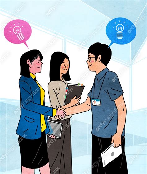 비즈니스 화이트칼라 전문직 스타트업 소기업 협력 컨셉 팀워크 협력 비즈니스맨 비즈니스우먼 희망 비즈니스미팅 미팅 악수 이미지