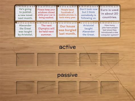 Active Vs Passive Group Sort