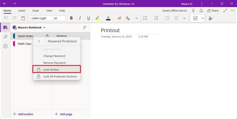 How To Password Protect OneNote Section On Windows 10 Windows Central