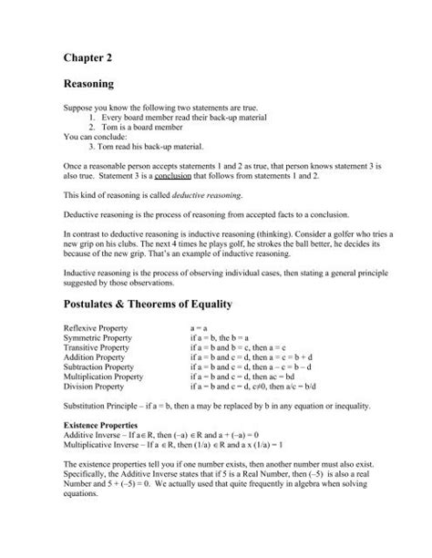 ch 2 reasoning hanlon math