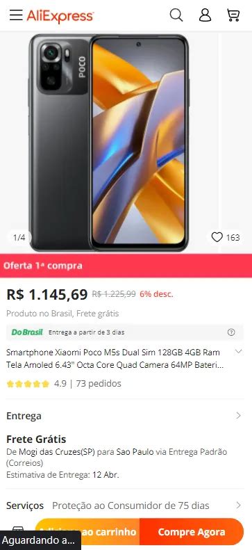 Smartphone Xiaomi Poco M S Dual Sim Gb Gb Canaltech Ofertas