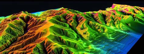 Premium Photo Gis 3d Lidar Map A Model Of The Earths Surface Obtained After Processing Data