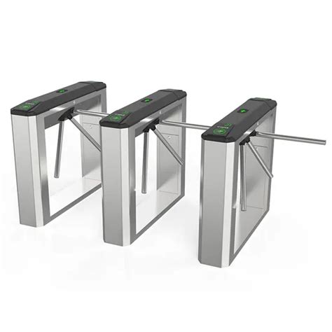 High Security Pedestrian Gate Fingerprint Tripod Turnstile Face Recognition Biometric Tripod