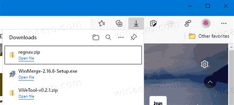 Add Or Remove Downloads Button From Toolbar In Microsoft Edge