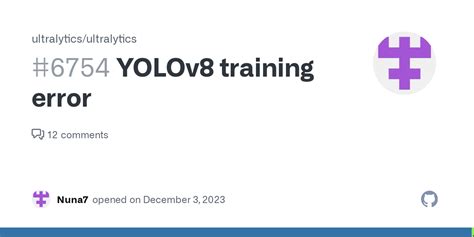Yolov8 Training Error · Issue 6754 · Ultralyticsultralytics · Github