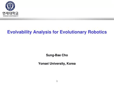 Ppt Evolvability Analysis In Evolutionary Robotics Adaptive Evolution And Fuzzy Logic