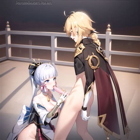Rule Boy Girls Aether Genshin Impact Ai Generated Censored Censored Penis Duo Female