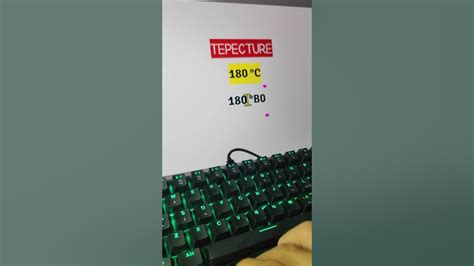 How To Add Celsius Symbols In Words Tricks Keyboard Statickeyword