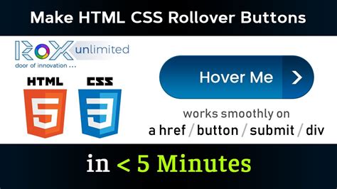 Make Html Css Hover Buttons In Less Than 5 Minutes Youtube