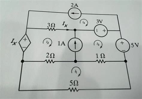 Solved For The Circuit Shown In Figure Use The Mesh Chegg Com