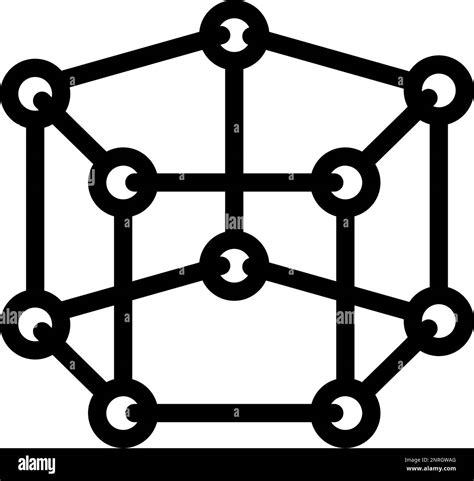 Particle Molecular Structure Line Icon Vector Illustration Stock Vector Image And Art Alamy