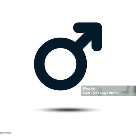 Pria Gender Tanda Ikon Vektor Logo Template Ilustrasi Desain Eps 10