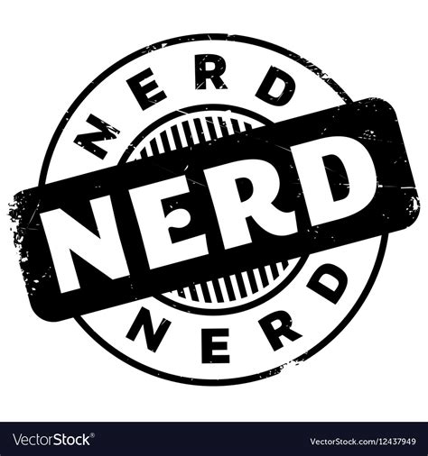 Nerd Rubber Stamp Royalty Free Vector Image Vectorstock