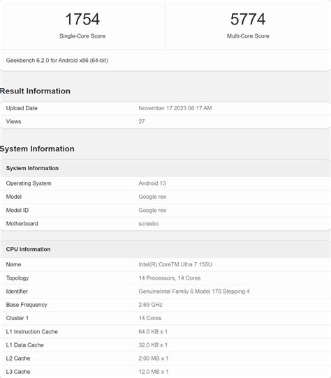 Benchmark CPU Intel Core Ultra 7 155H 155U Meteor Lake Bocor SoPasti Com