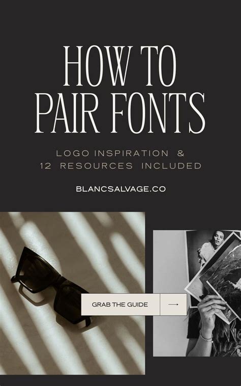 Free Guide On How To Pair Fonts Typography Tips Logo Inspiration In 2024 Font Pairing