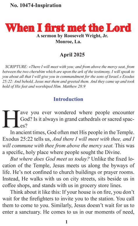 Sermon Ideas Template