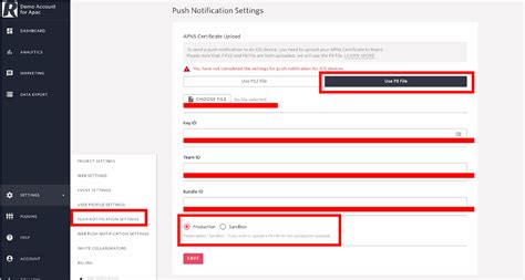 Upload Push Certificate Repro Help Support