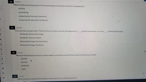 Solved Which Of The Accounting Steps In The Accounting Chegg