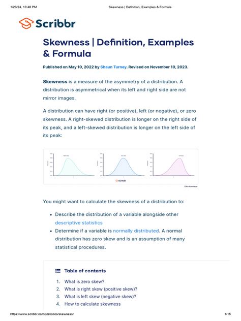 Skewness Definition Examples And Formula Pdf