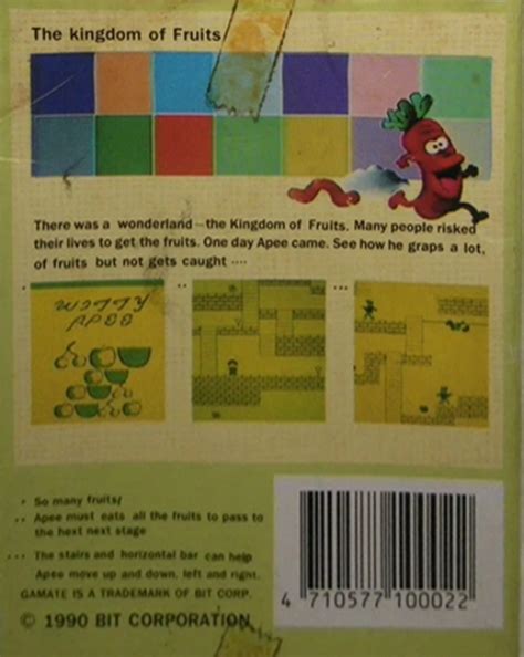 Witty Apee Boxarts For Bit Corporation Gamate The Video Games Museum