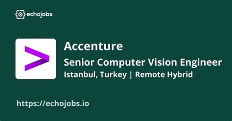 Accenture Is Hiring Senior Computer Vision Engineer Istanbul Turkey Remote Hybrid Python