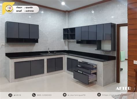 ชุดครัวสีดำแบบmodern