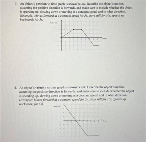 solved 3 an object s position vs time graph is shown below