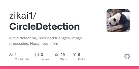GitHub Zikai CircleDetection Circle Detection Inscribed Triangles Image Processing Hough