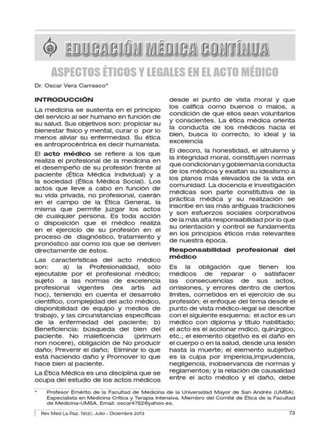 Ética Y Legalidad En El Acto Médico Pdf Historial Médico Hospital