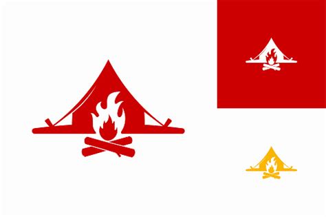 Api Unggun Logo Template Desain Vektor Lambang Konsep Desain Simbol Kreatif Ikon Ilustrasi Stok