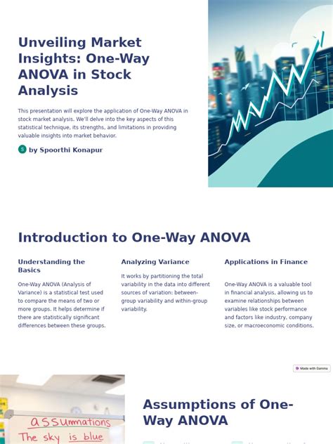 Unveiling Market Insights One Way Anova In Stock Analysis Pdf Analysis Of Variance F Test