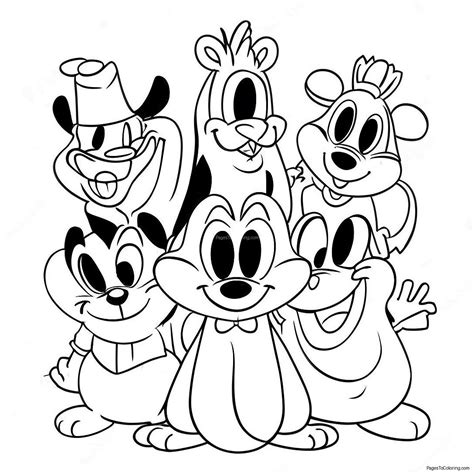 Colorful Disney Characters Tattoo Coloring Page 57153 46034