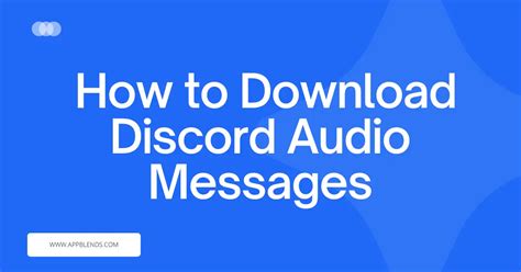 How To Download Discord Audio Messages