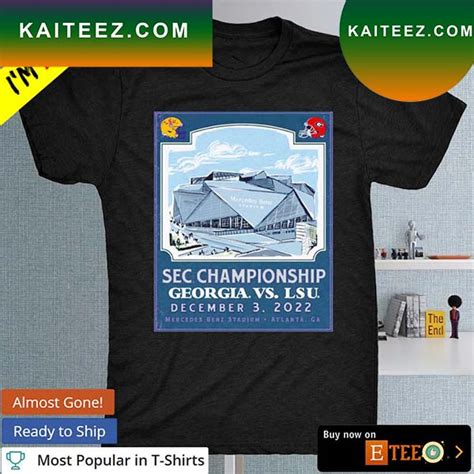 Lsu Tigers Vs Georgia Bulldogs 2022 Football Sec Championship Gameday T
