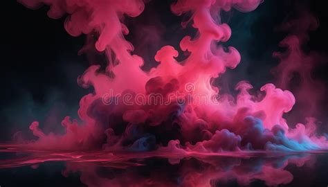 Red Texture Of Steam On A Black Stock Illustration Illustration Of