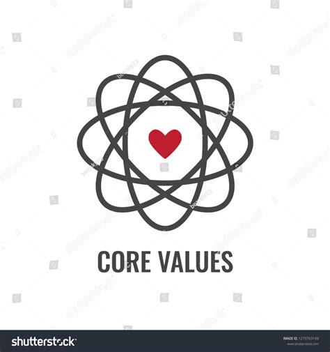 Core Values Outline Line Icon Conveying Stock Vector Royalty Free 1273763149 Shutterstock
