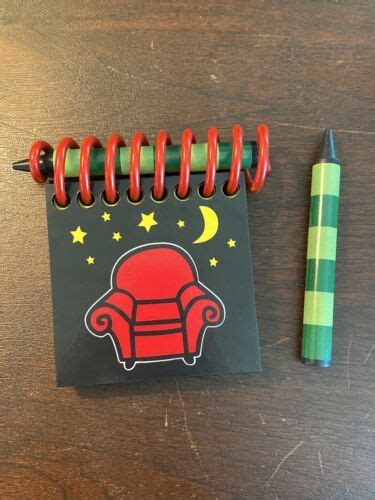 Blues Clues Handy Dandy Nighttime Notebook Wood Replica W Extra Crayon 4649152421