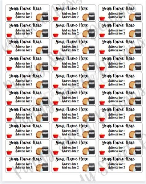 Custom Designed Return Address Labels Personalized PRINTED SHIPPED Etsy