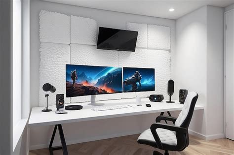 Gaming Setup Mockup Premium Ai Generated Image