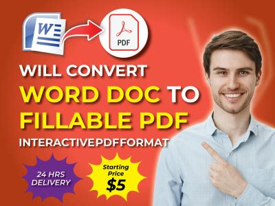 Convert Your Word Doc To Fillable Interactive PDF Upwork