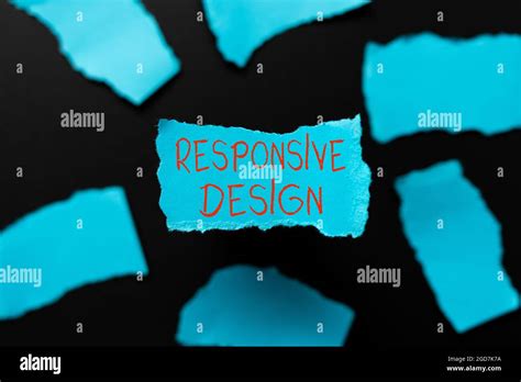 Conceptual Display Responsive Design Internet Concept Web Page Creation That Makes Use Of