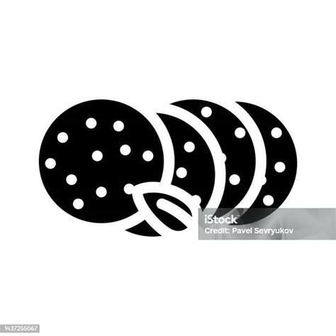 슬라이스 소시지 고기 글리프 아이콘 벡터 일러스트 레이 션 고기에 대한 스톡 벡터 아트 및 기타 이미지 고기 구이 굽기 Istock