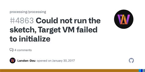 Could Not Run The Sketch Target VM Failed To Initialize Issue 4863