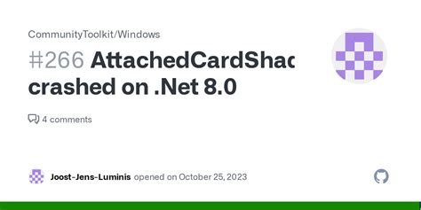 attachedcardshadow crashed on 8 0 · issue 266 · communitytoolkit
