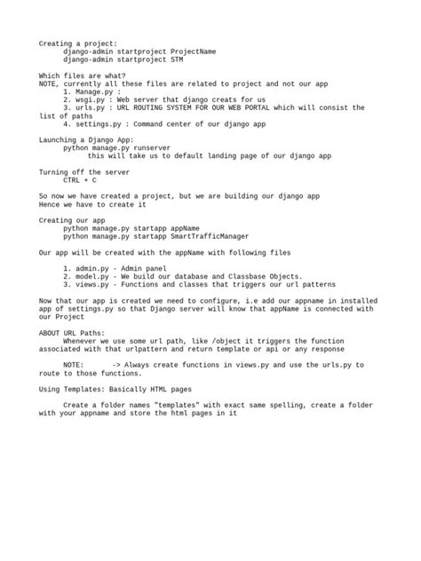 Django Notes Pdf